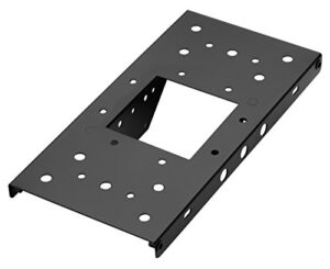 architectural mailboxes 7540b-10 4x4 adapter plate accessory, 4" x 4", black