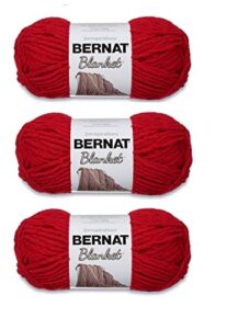 bernat blanket yarn (3-pack) cranberry 161200-705