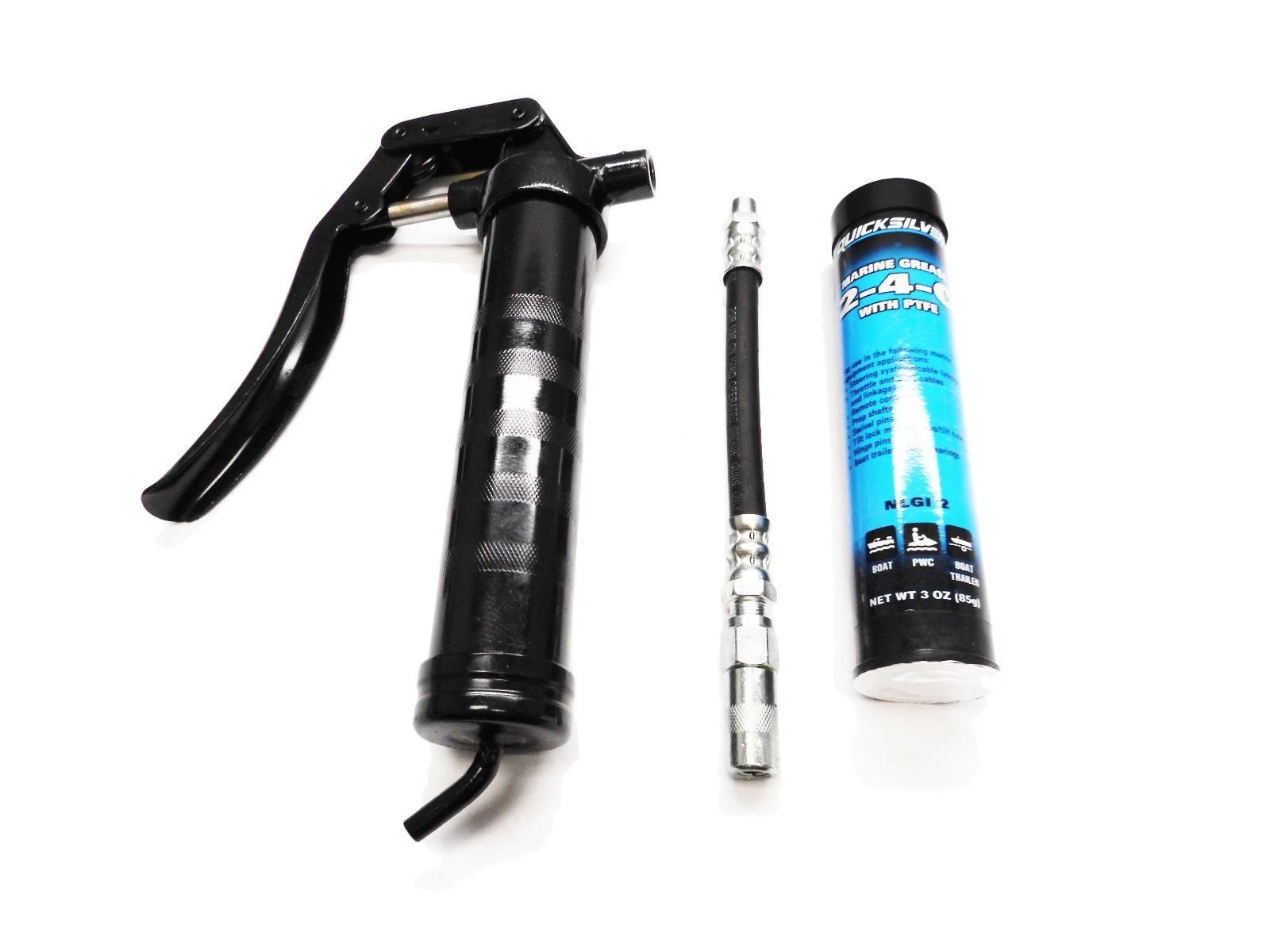 Mercury Quicksilver 91-74057Q5 GREASE GUN W/ 3oz GREASE TUBE 2-4-C WITH PTFE OUTBOARDS OUTDRIVES TRAILERS ALL