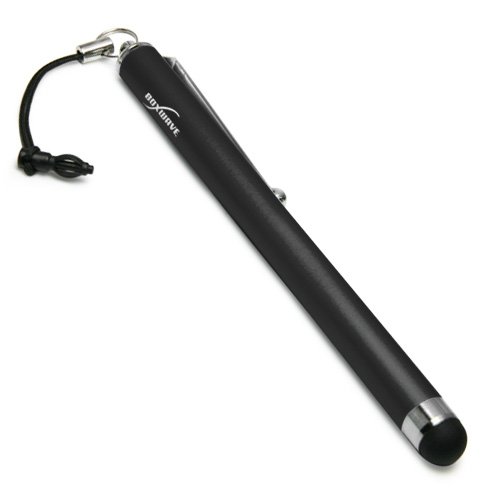 BoxWave Stylus Pen Compatible with Panasonic Toughpad FZ-M1 - Capacitive Stylus, Rubber Tip Capacitive Stylus Pen for Panasonic Toughpad FZ-M1 - Jet Black