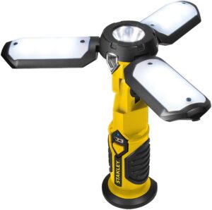 stanley sat3s rechargeable 600 lumen lithium ion led work light with usb power charger