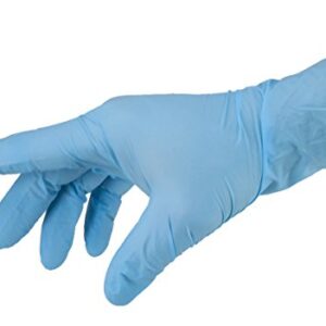 Safeguard Nitrile Exam Disposable Gloves, Powder Free and Latex Free, Multi Use Gloves, Food Service Use, 100 Count, Size X-Large , Blue