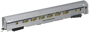 bachmann industries streamline fluted coach with lighted interior - b&o (n scale), 85'