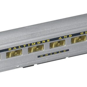 Bachmann Industries Streamline Fluted Coach with Lighted Interior - B&O (N Scale), 85'