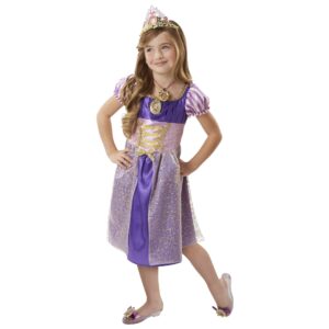 Disney Princess Rapunzel Sing & Shimmer Musical Dress Costume for Girls