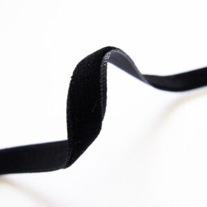 7/8" Velvet Ribbon 25 Yard Roll Black Color