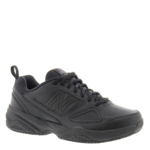 new balance women's slip resistant 626 v2 industrial shoe , black, 8.5