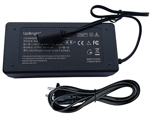 UpBright 2-Prong 29V AC Adapter Compatible with YH-A290020-A W52RA73-29 YH-A290018-A Shenzhen RBD W52RA73-290018 W52RA628-290018 W52RA198-290018 Lift Chair Recliner DC29V 1.8A 2A Power Supply Charger