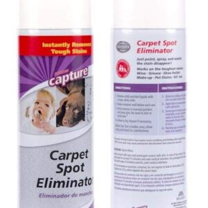 Capture Carpet Spot Eliminator - Stain Remover, Spray Cleaner - Clean Carpet, Furniture, Rug, Upholstery, Clothes, Fabric, Couch, Pet Stains - Home, Car, or Office - 16oz Portable Spray Can (2 Pack)