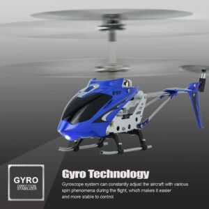 Cheerwing S107/S107G Phantom 3CH 3.5 Channel Mini RC Helicopter with Gyro Blue