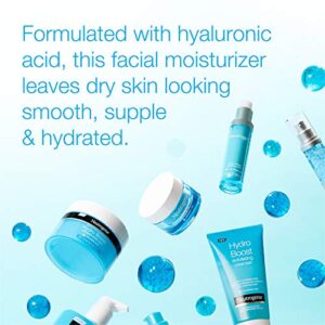 Neutrogena Hydro Boost Hyaluronic Acid Hydrating Gel-Cream Face Moisturizer to Hydrate & Smooth Extra-Dry Skin, Oil-Free, Fragrance-Free, Non-Comedogenic & Dye-Free Face Lotion, 1.7 oz