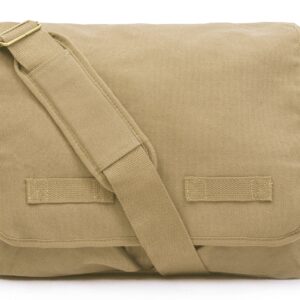 Sweetbriar Classic Vintage Messenger Bag - Original Heavyweight Cotton Canvas Shoulder Bag with Upgraded Features