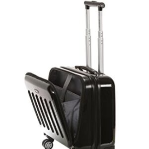 Rockland Revolution Hardside Rolling Computer Case, Black, Carry-On 17-Inch