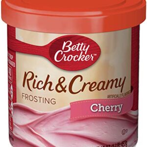 Betty Crocker Cherry Chip Cake Mix and Cherry Frosting Bundle (2 Items)