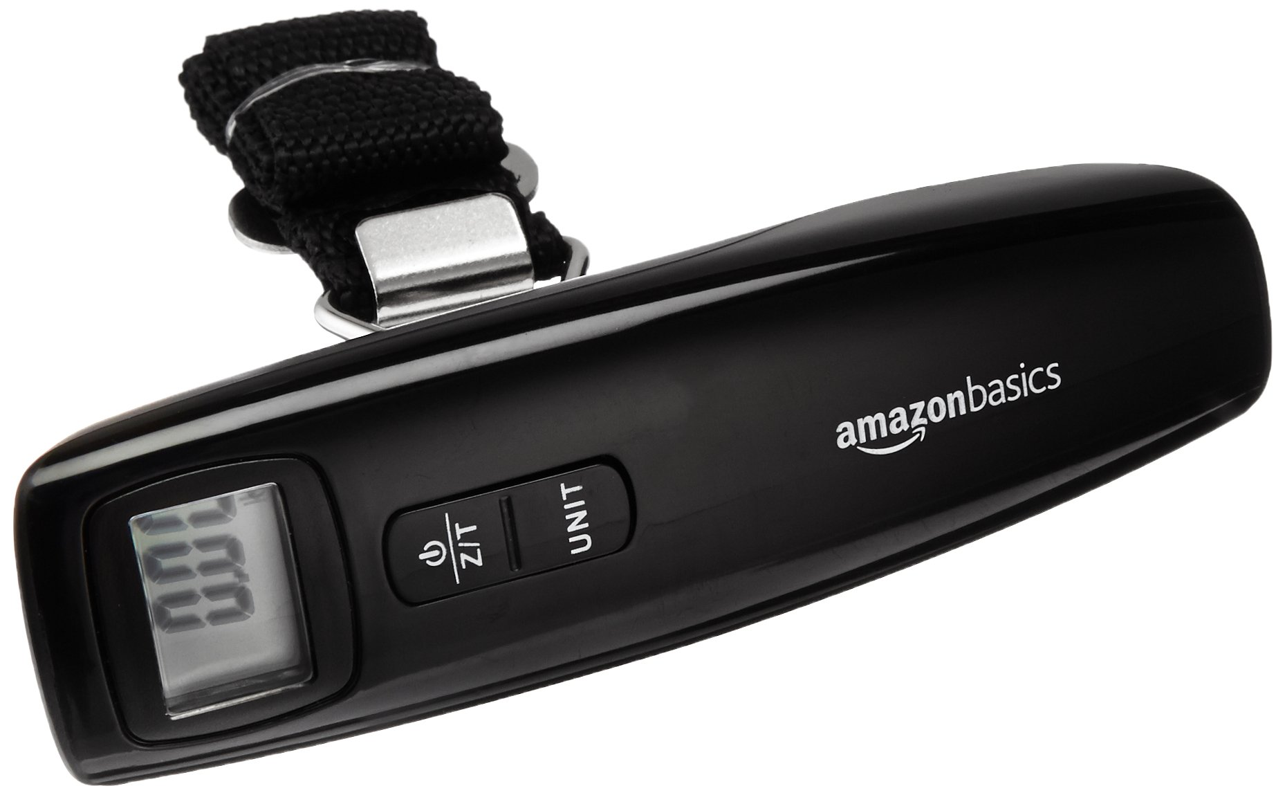 Amazon Basics Portable Digital Luggage Weight Scale, One Size, Black