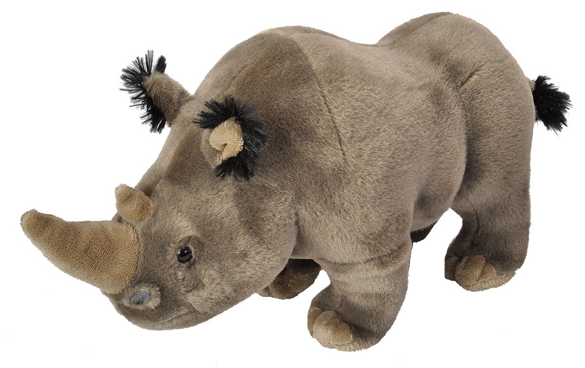 Wild Republic White Rhino Plush, Stuffed Animal, Plush Toy, Gifts for Kids, Cuddlekins 12