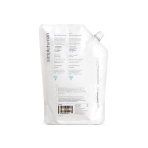 simplehuman Moisturizing Liquid Hand Soap Refill Pouch, 34 Fl Oz (Pack of 1), Cucumber