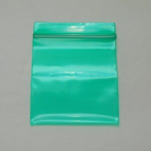 Mini Poly Bags (1.5"x1.5") Small Plastic Baggies, Thick 2mil, Colorful Rave Party Pouches (1515) Tiny Ziplock Dime Bag (200, Green)