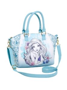 disney loungefly the little mermaid blue watercolor satchel bag - dive into style with this hot topic exclusive