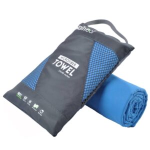 rainleaf microfiber towel perfect travel & gym & camping towel. quick dry - super absorbent - ultra compact - lightweight. suitable for trip, beach, shower, backpacking, pool