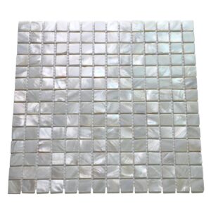 art3d 10-pack oyster mother of pearl square shell mosaic for kitchen backsplashes, bathroom walls, spa tile, pool tile