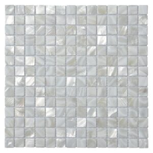 Art3d 10-Pack Oyster Mother of Pearl Square Shell Mosaic for Kitchen Backsplashes, Bathroom Walls, Spa Tile, Pool Tile