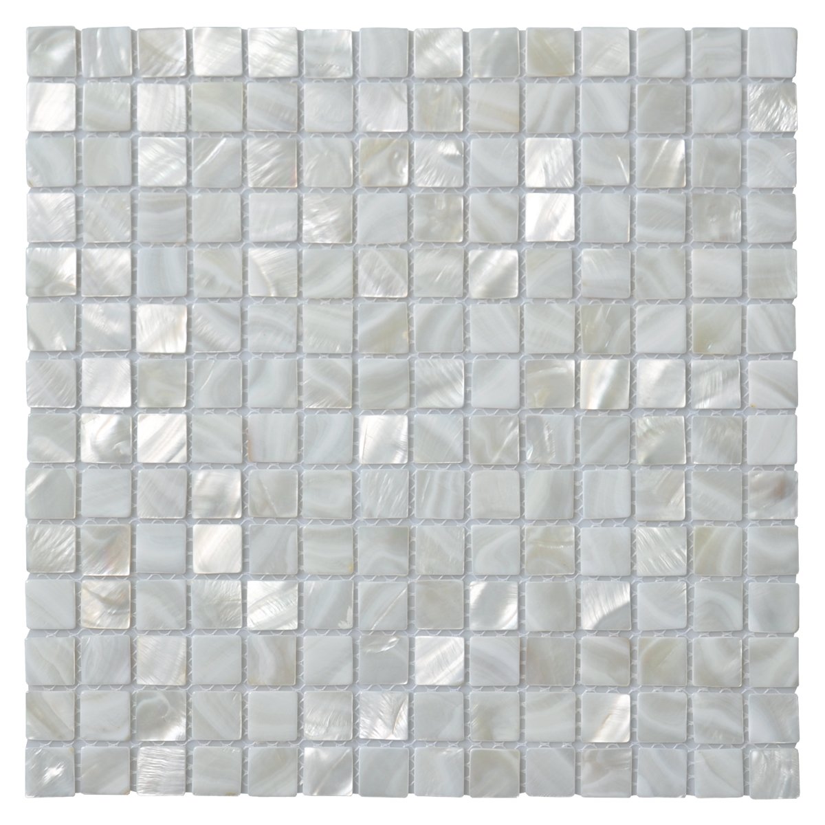 Art3d 10-Pack Oyster Mother of Pearl Square Shell Mosaic for Kitchen Backsplashes, Bathroom Walls, Spa Tile, Pool Tile