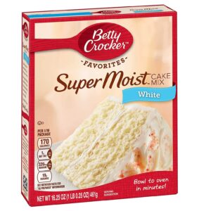 betty crocker super moist cake mix white - pudding in the mix 16.25 oz (pack of 4) by betty crocker