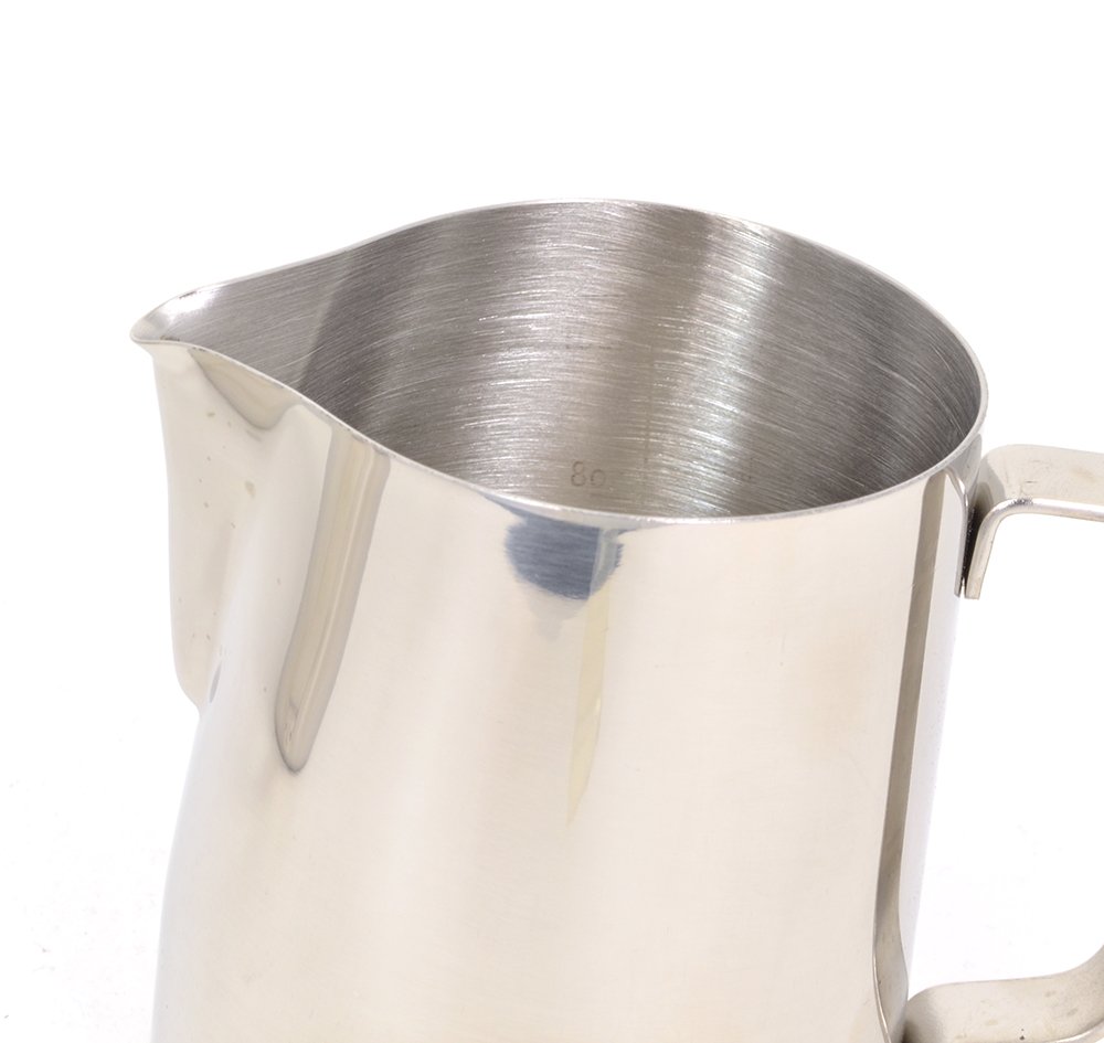 Rhino Coffee Gear Rhino Classic Milk Pitcher 12OZ, 12 oz, Silver