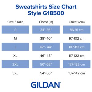 Gildan Adult Fleece Hoodie Sweatshirt, Style G18500, Multipack, Black (1-Pack), 2X-Large