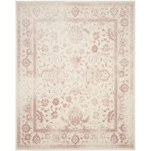 safavieh adirondack collection area rug - 8' x 10', ivory & rose, oriental distressed design, non-shedding & easy care, ideal for high traffic areas in living room, bedroom (adr109h)