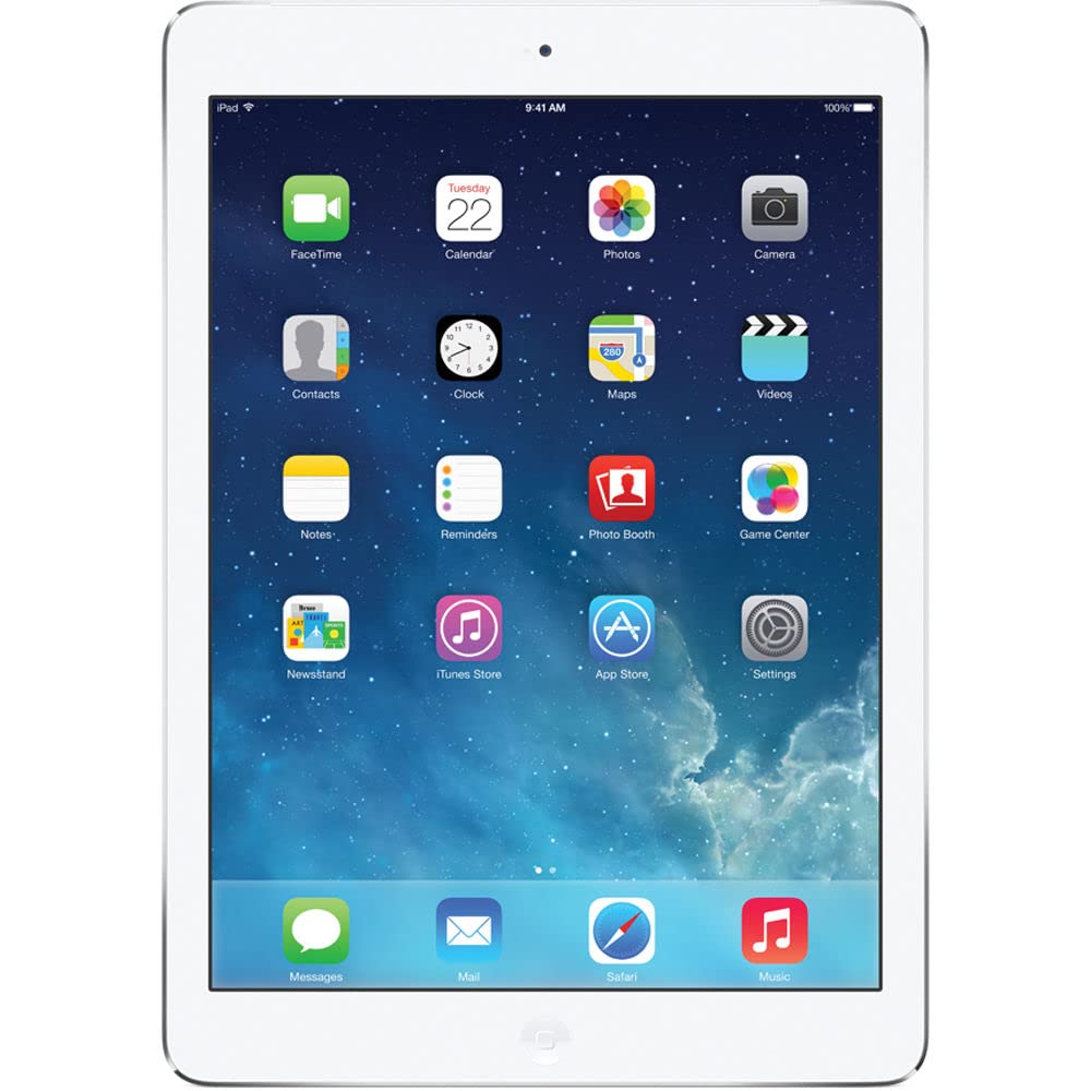 Apple iPad Air 16GB Silver Wi-Fi A1474 (Renewed)