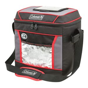 coleman soft cooler bag | keeps ice up to 24 hours | 30-can cooler with adjustable shoulder straps | great for picnics, bbqs, camping, tailgating & outdoor activities