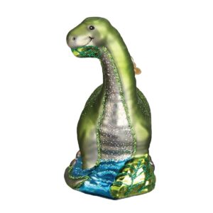 Old World Christmas Ornaments: Brontosaurus Glass Blown Ornaments for Christmas Tree (12471)