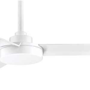 Minka Aire F624-WHF Roto XL 62" 3-Blades Ceiling Fan in Flat White Finish with Flat White Blades