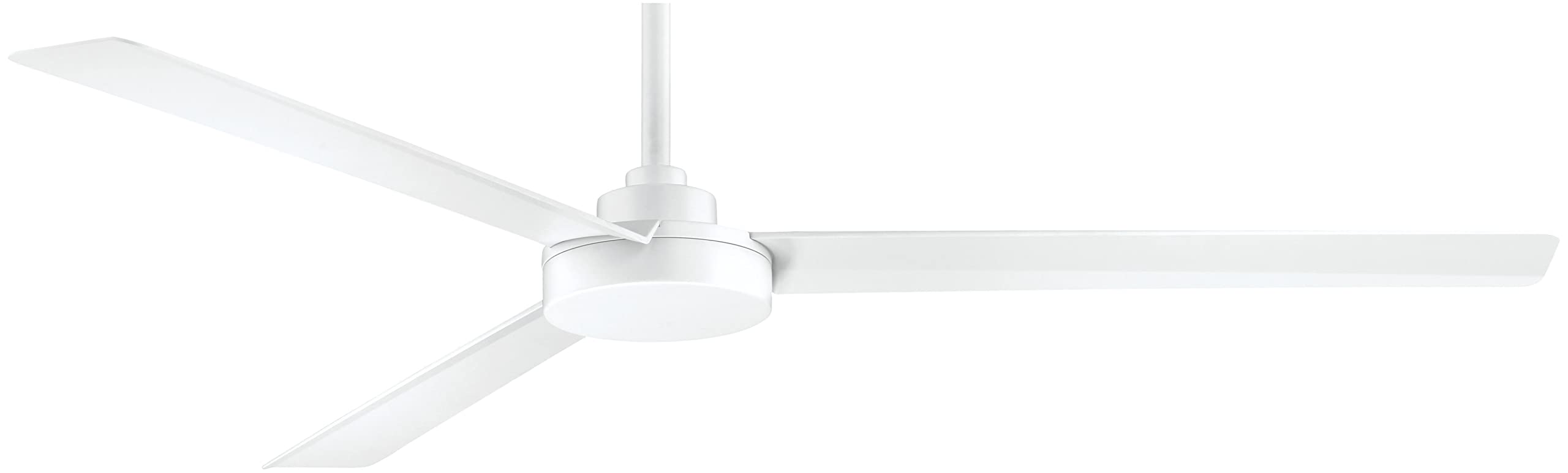 Minka Aire F624-WHF Roto XL 62" 3-Blades Ceiling Fan in Flat White Finish with Flat White Blades