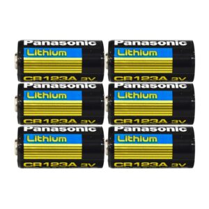 panasonic cr123 cr123a 3v lithium battery ,6 count (pack of 1)