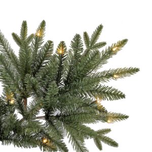 Evergreen Classics 9 ft Pre-Lit Colorado Spruce Artificial Christmas Tree, Warm White LED Lights