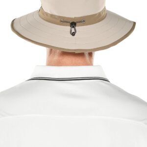 Coolibar UPF 50+ Men's Women's Matchplay Golf Hat - Sun Protective (Large/X-Large- Tan/Khaki)