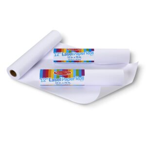 Melissa & Doug Tabletop Easel Paper Roll (12 inches x 75 feet), 3-Pack