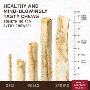 Earth Animal No Hide Stix Beef Flavored Natural Rawhide Free Dog Chews Long Lasting Dog Chew Sticks | Dog Treats for Small Dogs and Cats | Great Dog Chews for Aggressive Chewers (1 Pack)