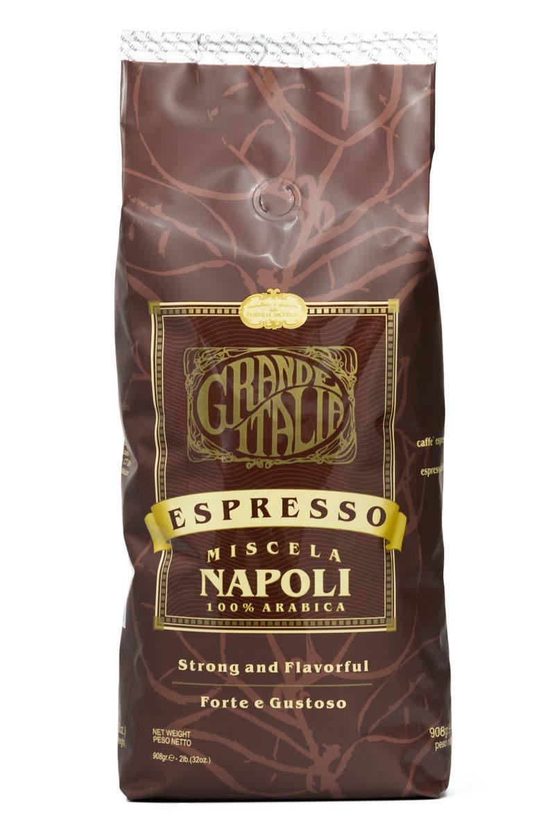 Grande Italia Espresso; Small Batch Artisan Roasted Miscela Napoli, 2 Lbs. bag