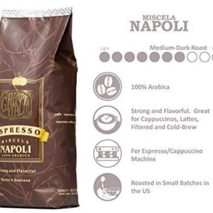 Grande Italia Espresso; Small Batch Artisan Roasted Miscela Napoli, 2 Lbs. bag