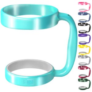 f-32 handle - 19 colors - 40oz, 30oz or 20oz size available - compatible with 30 oz yeti and 30 oz. ozark trail tumbler travel mug (30oz, seafoam blue)