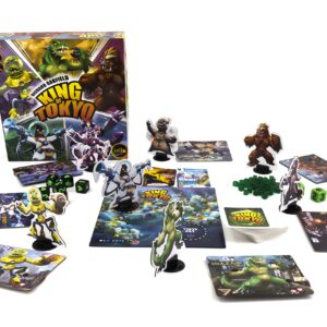 IELLO: King of Tokyo, New Edition, Strategy Board Game, Space Penguin Included in the Box, For 2 to 6 Players, 30 Minute Play Time, For Ages 8 and Up