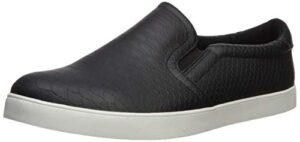 dr. scholl's shoes women's madison slip on fashion sneaker, black, 7 us