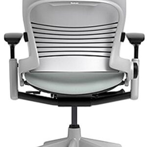 Steelcase Leap Chair with Platinum Base & Hard Floor Caster, Alpine