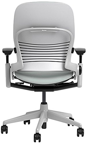 Steelcase Leap Chair with Platinum Base & Hard Floor Caster, Alpine