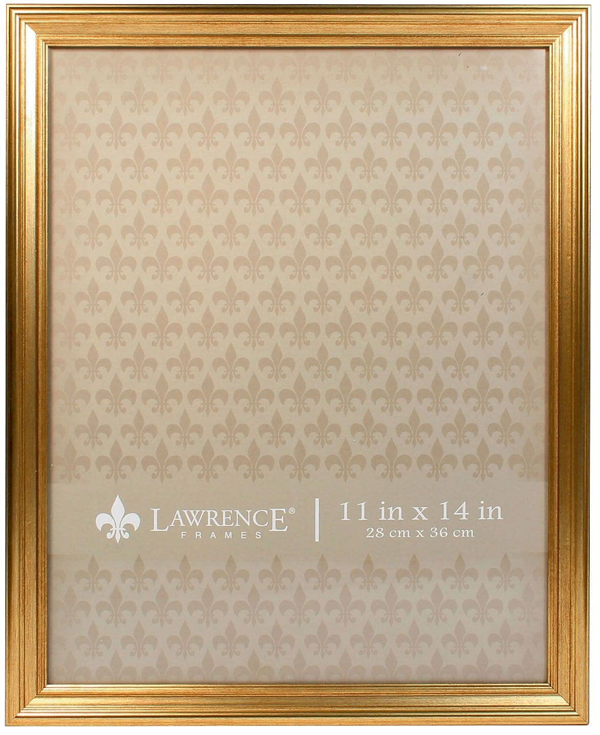 Lawrence Frames 536211 11x14 Sutter Burnished Gold Picture Frame