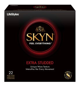 lifestyles skyn extra studded - 22 pack